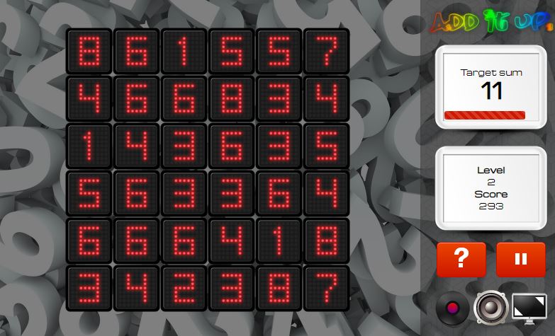 Add it Up 3 - Fantastic HTML5 Games - Temp Online Games