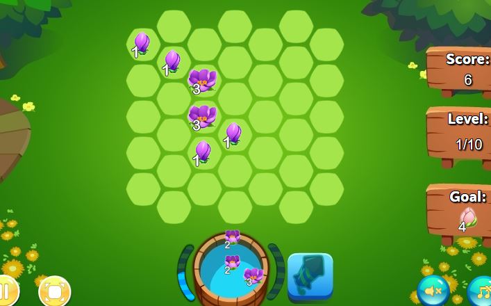 Flower Burst - Fantastic HTML5 Games - Temp Online Games