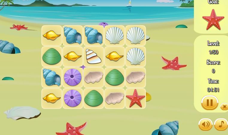 Shell Challenge - Fantastic HTML5 Games - Temp Online Games