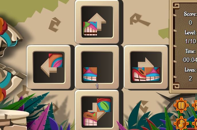 Tiki Totems Quartet - Fantastic HTML5 Games - Temp Online Games